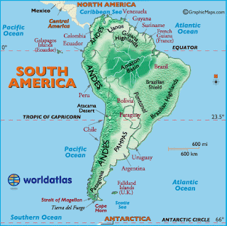 GENERALITIES OF THE AMERICAS BLOG: Major landforms of South America