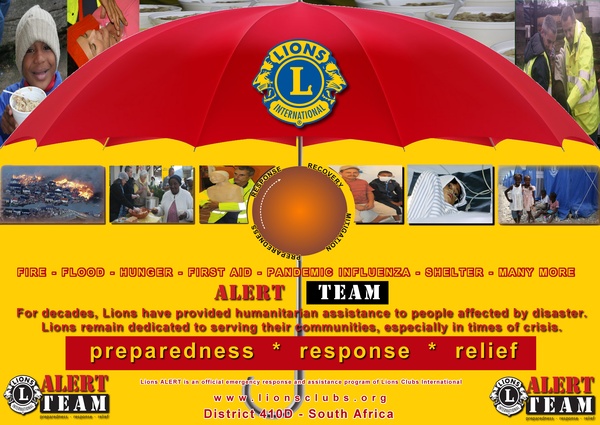 Rainier Lions Club: Lion Alert Poster