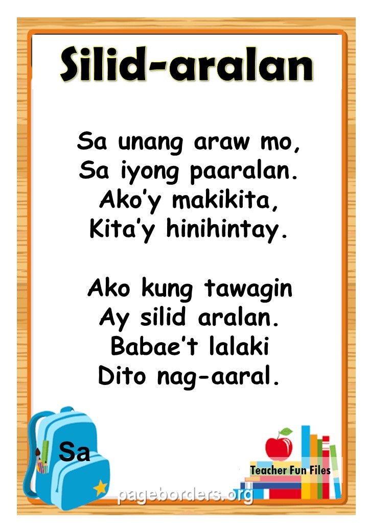 Teacher Fun Files: Tagalog Passages about School