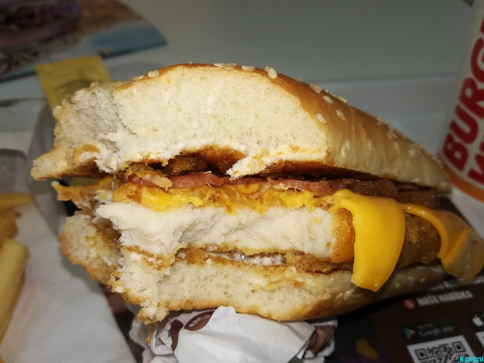 kavoniho žrádlo: Long Chicken BBQ Bacon, Burger King