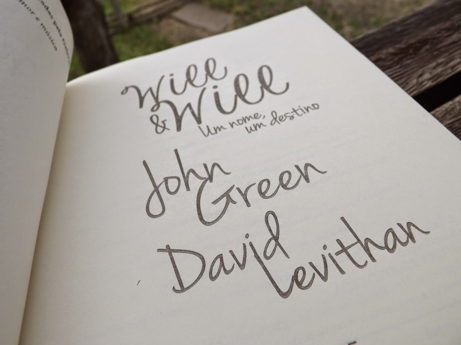 Amanhã Será Diferente: Livro: Will & Will - John Green e David Levithan