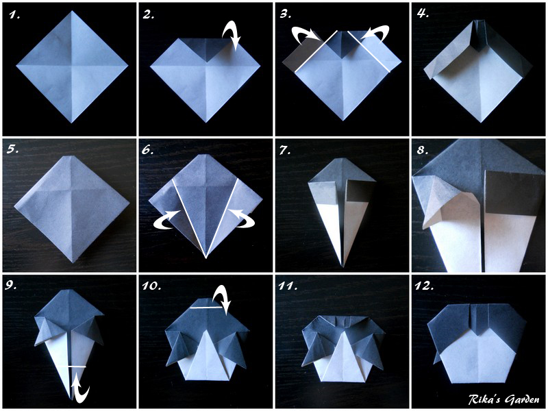 Rika's Garden: ★TANABATA★ Tutorial Origami - Orihime & Hikoboshi