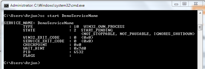 How to create, start, stop and delete a Windows Service using SC ...