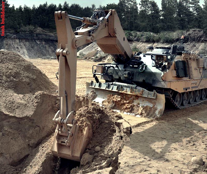 វិទ្យាសាស្រ្តយោធាកម្ពុជា: រថក្រោះធុន Tank Bulldozer- Armored bulldozer