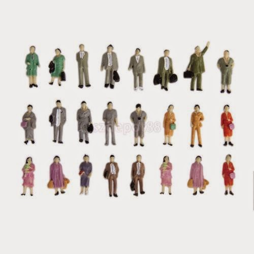 French Model Railway: HO scale plastic figures