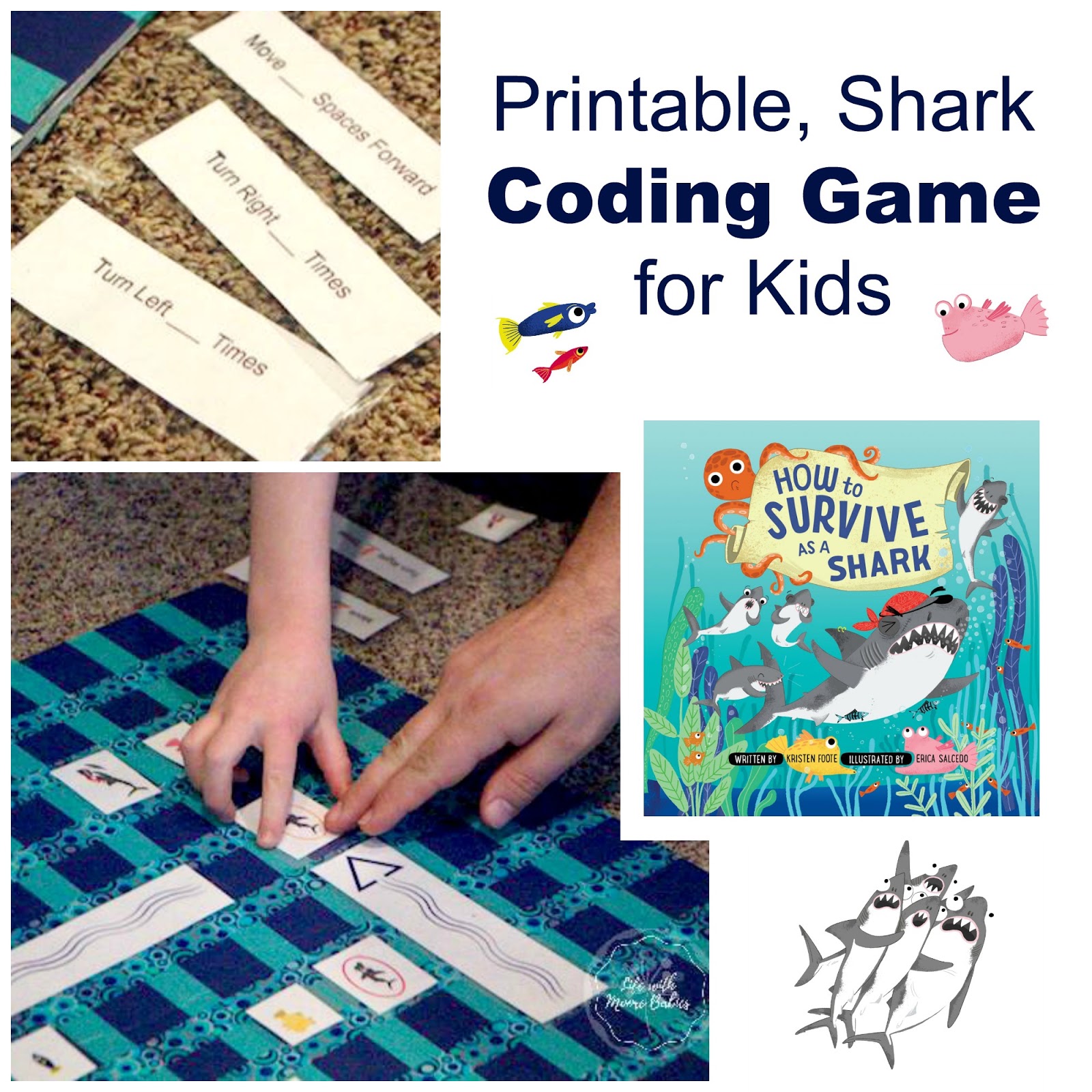 How to Survive as a Shark Coding Game for Kids - Life with Moore Babies