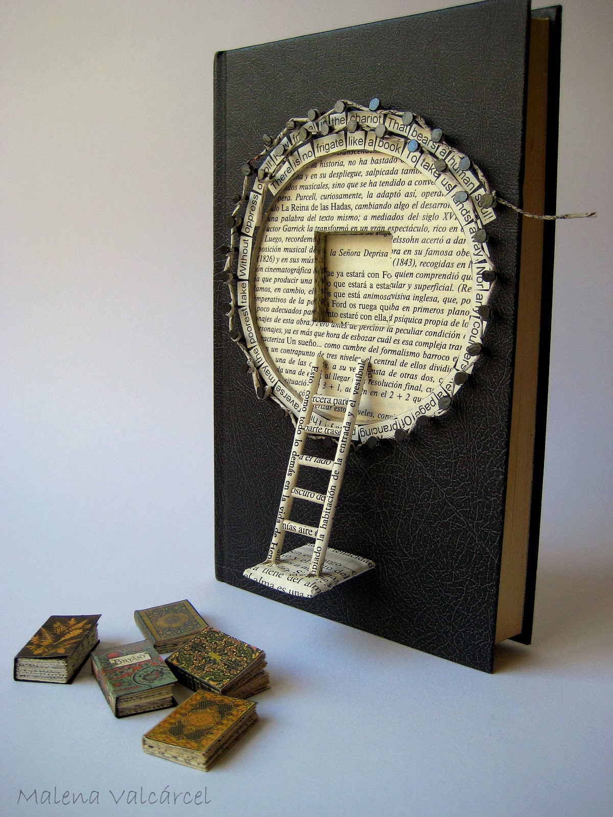 Malena Valcárcel original Art: Libro Intervenido basado en un poema de ...