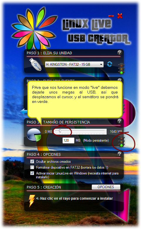 Explicado como para niños: Crea tu USB live con "Linux live USB Creator"