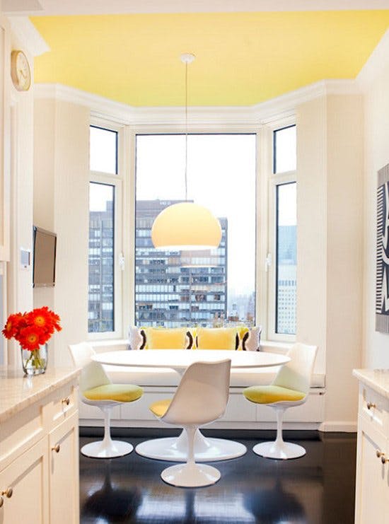 Eye For Design: Decorate With Boldly Painted Contrast Ceilings