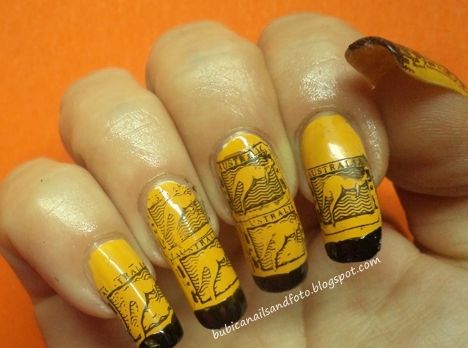 simple nails: 2525 Western Australia Day , Kangaroo nails