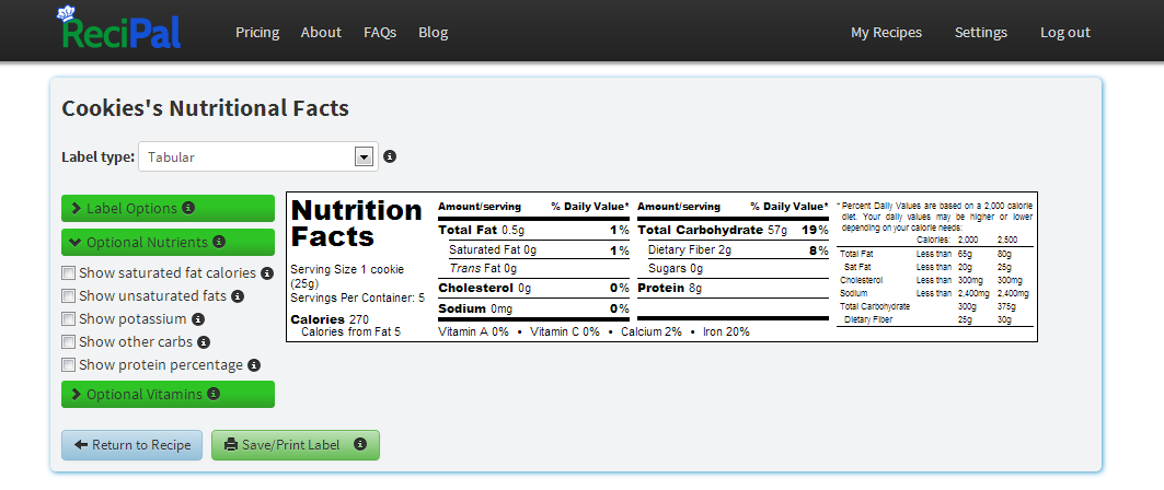 Food Startup Help: When, Why and How to Get a Nutrition Fact Label