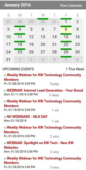 KW Technology Community Update: New Year and New Technology Webinar ...