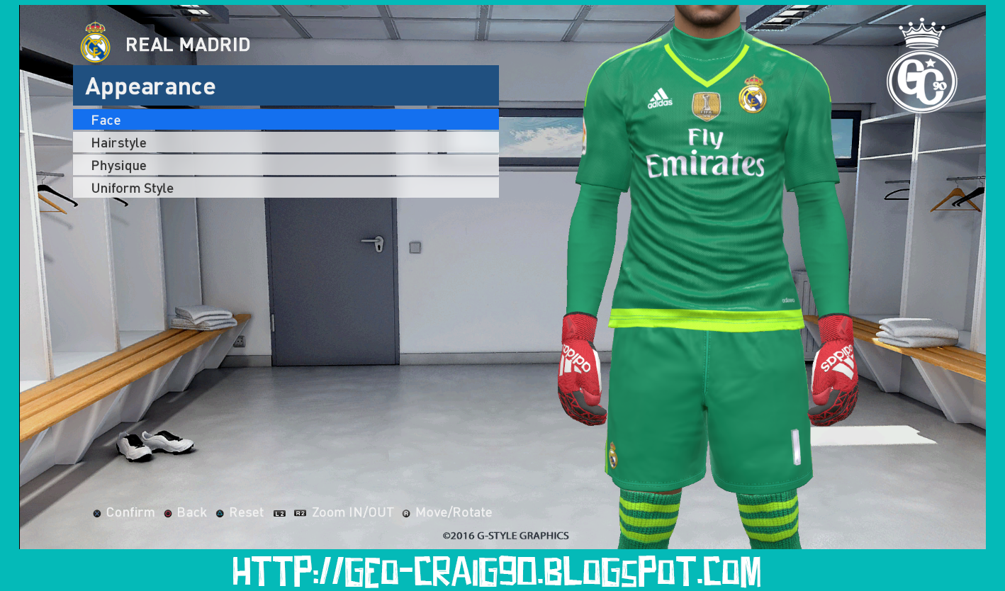 GC_90: PES 2017 REAL MADRID Kit Season 2015-16 HD