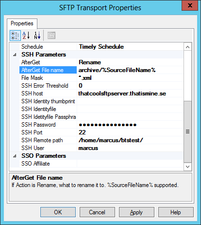 Thoughts of Marcus- Random ramblings of a BizTalk architect: BizTalk with codeplex SFTP adapter ...