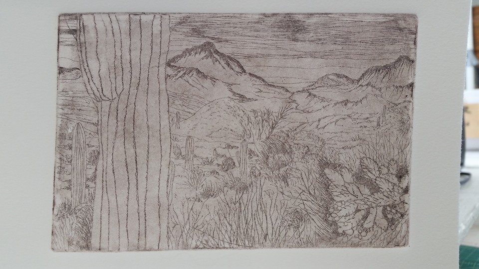 Student Images from my Acrylic Resist Etching Class