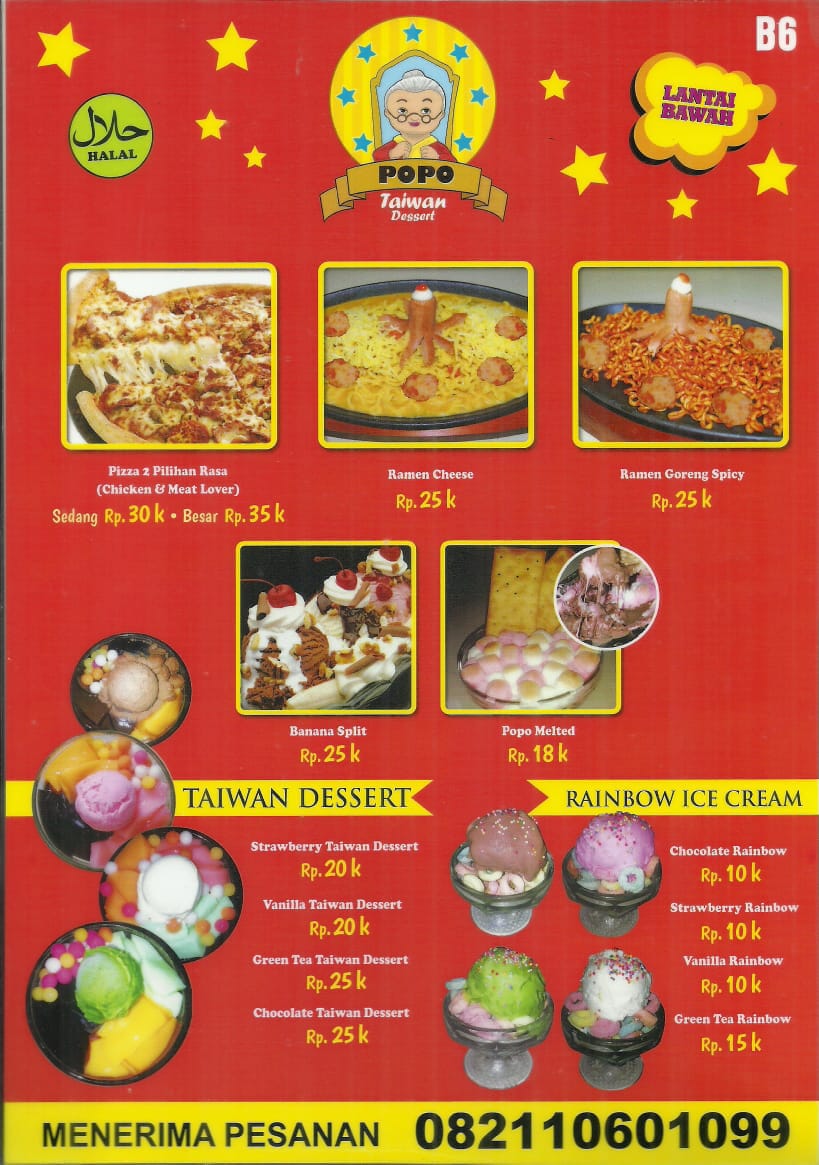 Daftar harga dan menu makanan di dapur kayu manis condet - Rinjani F&B