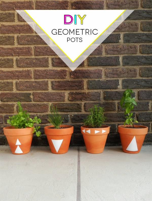 DIY: GEOMETRIC POTS | SAS+ROSE