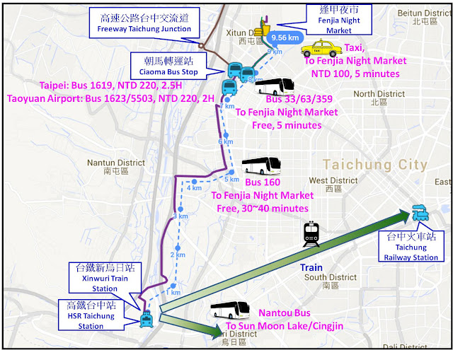 Transportation to Taichung | Travel Taiwan