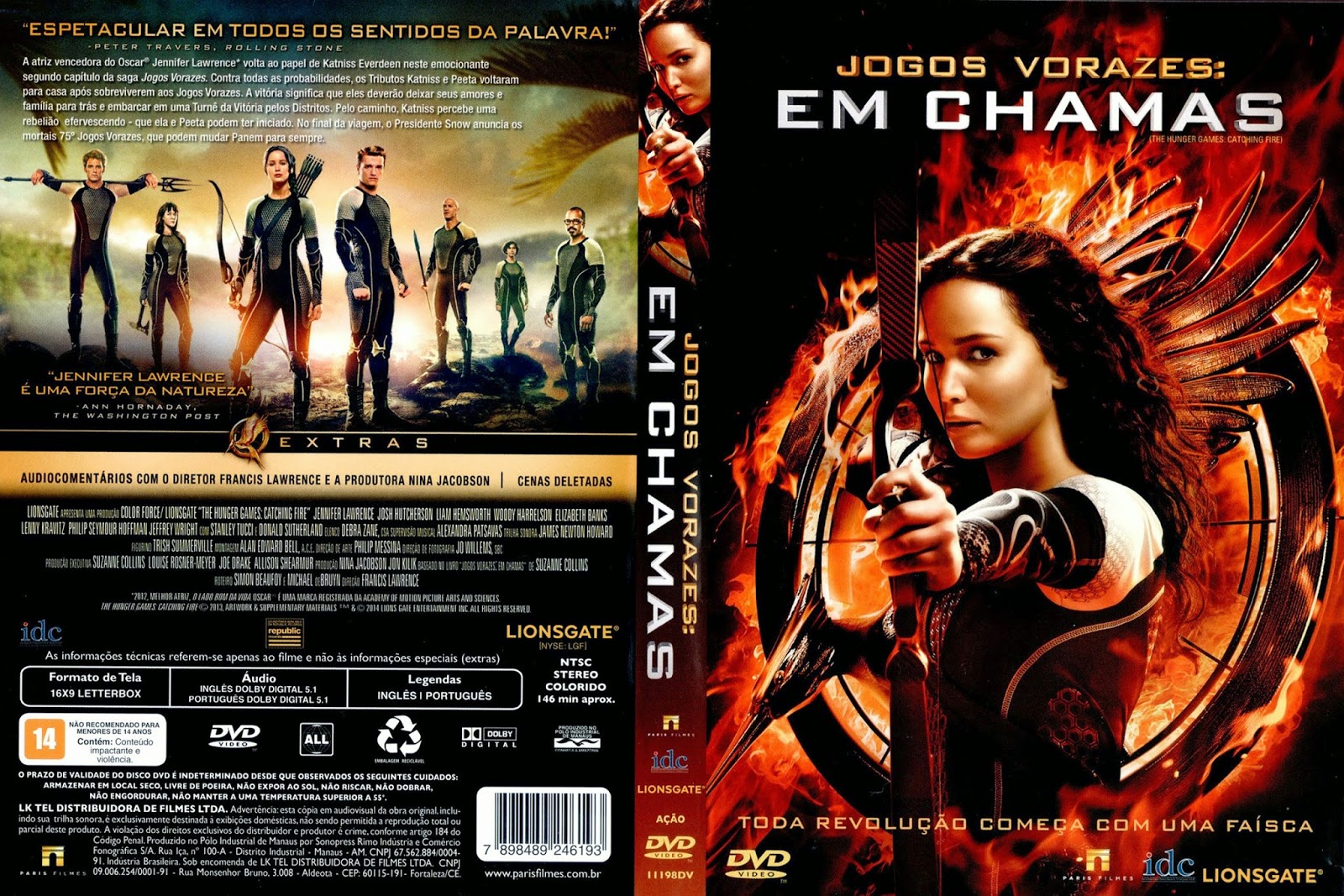 Jogos Vorazes em Chamas (Oficial) | Baixaki Capas