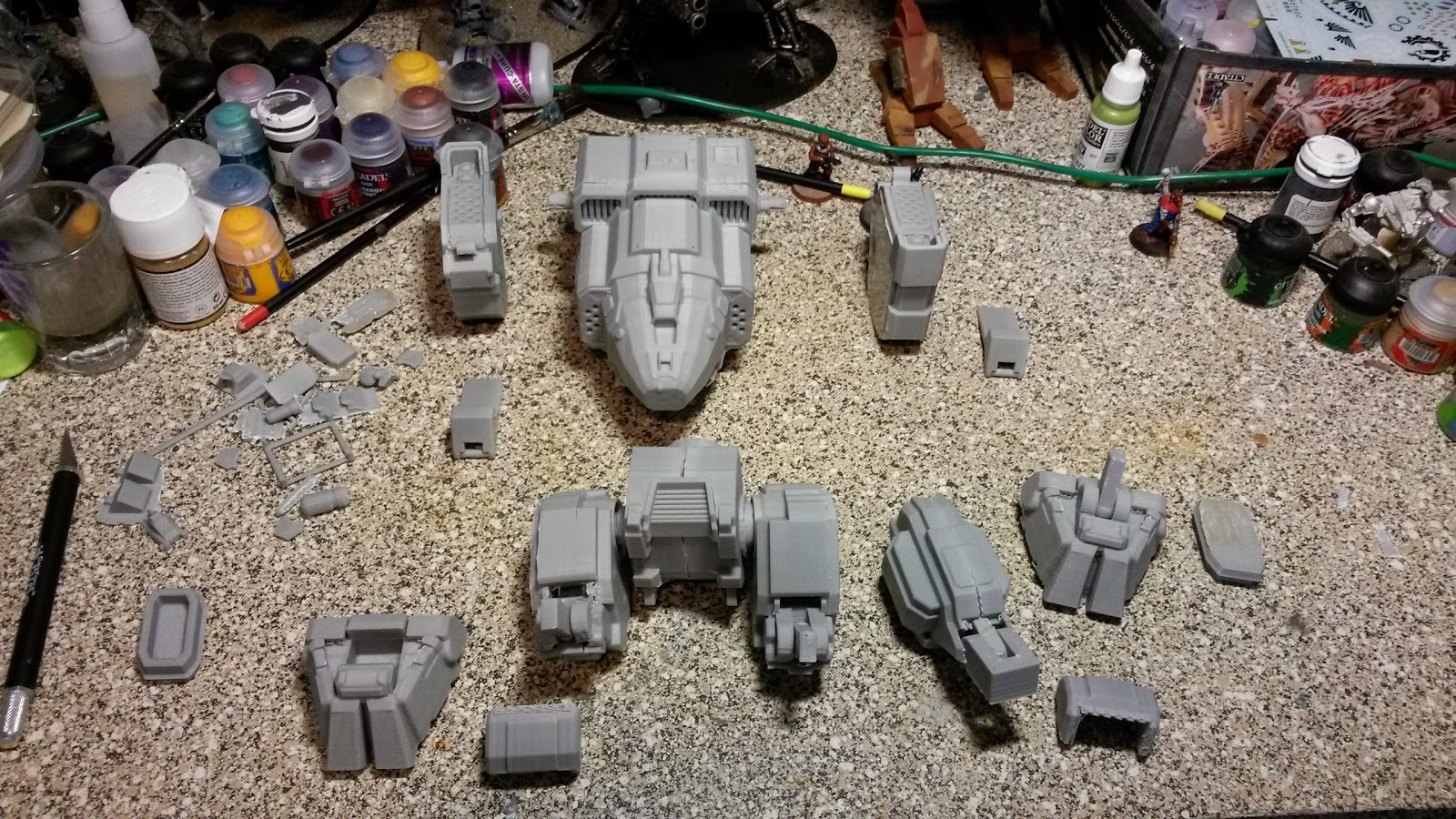 Myomer Dreams: Creeping Along- 28mm Battletech Stalker