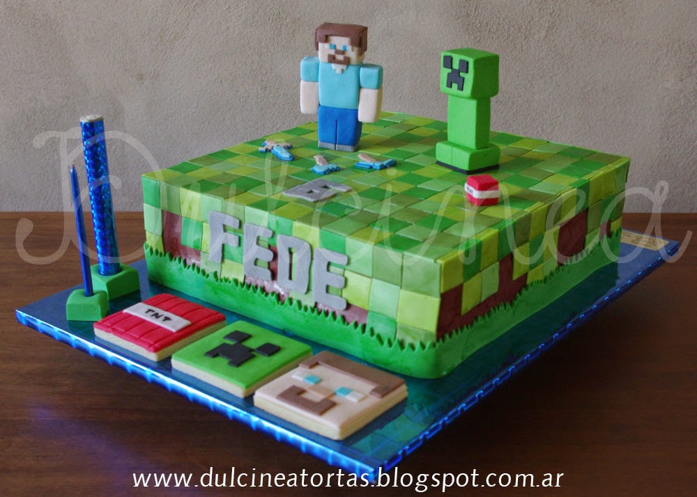 Dulcinea Tortas y demás dulzuras: Torta Minecraft