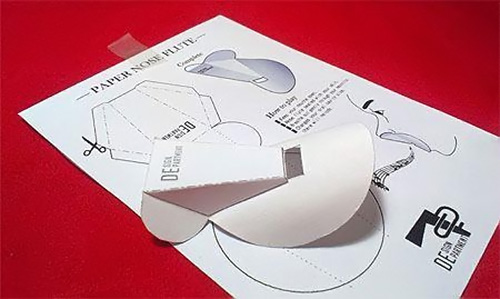 noseflute.org: A new cardboard nose flute