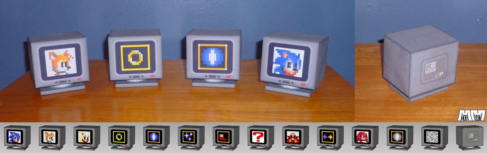 Sonic 2 Item Boxes Papercraft | Papercraft Paradise | PaperCrafts ...