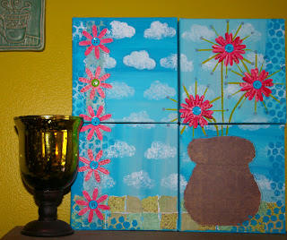 Vitamin C... A Daily Dose of Creativity: Daisy Canvas Collage Tutorial