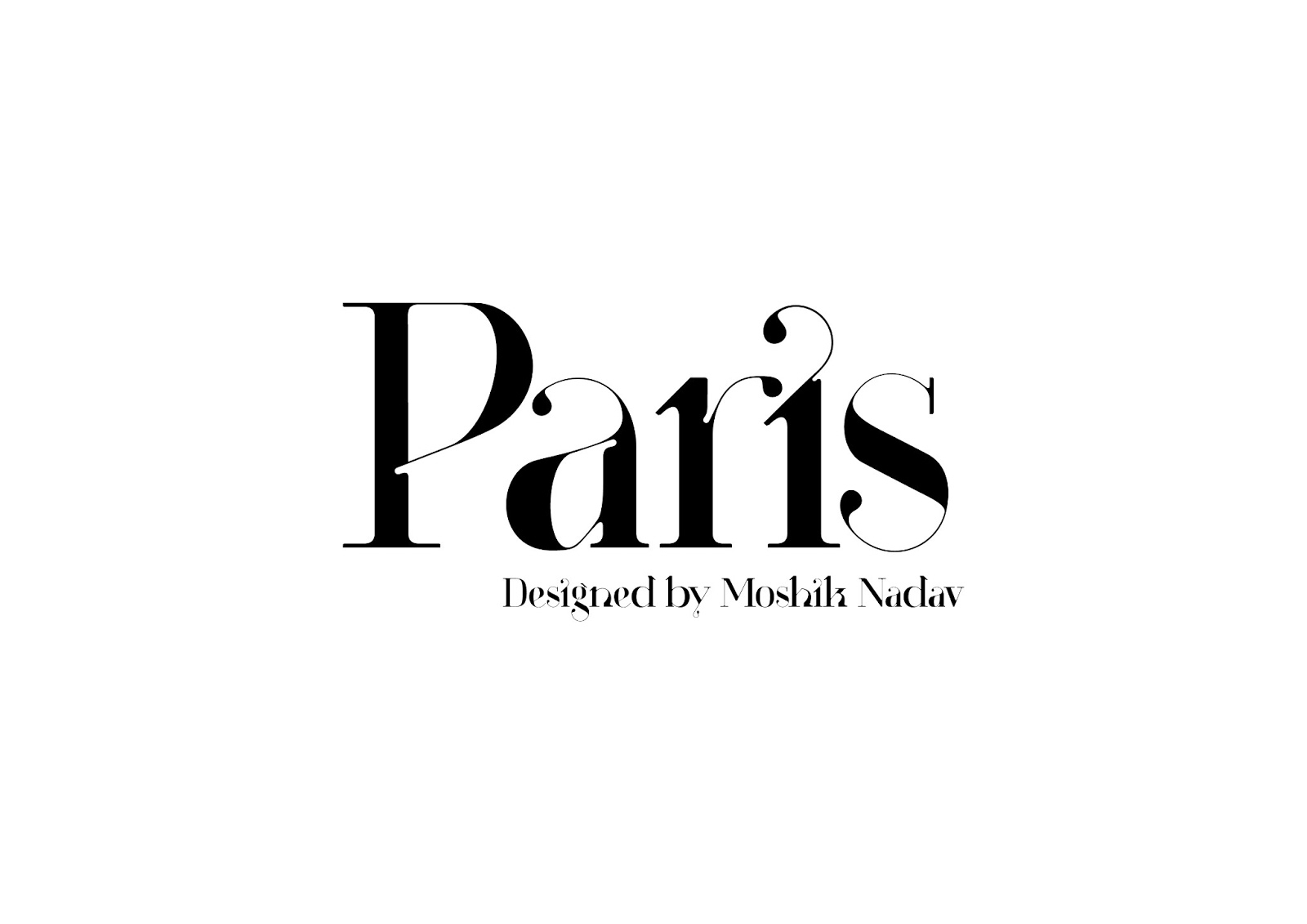 Moshik Nadav Typography Blog: Paris Typeface ™ | Regular Exit | New ...
