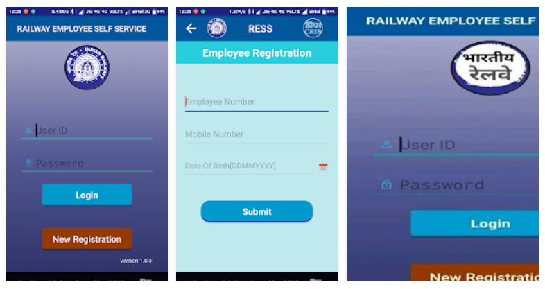 RESS RAILWAY SALARY SLIP ONLINE Mobile App Download - रेलवे कर्मचारी ...
