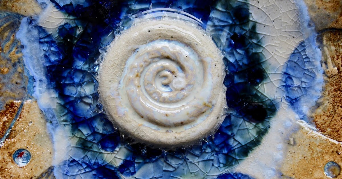 Little Brick House Clayworks: glass melted into pottery dishes