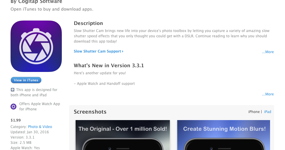 TIMBERWOLF PHOTOGRAPHY: SHUTTER SPEED APP FOR YOUR PHONE...download ...