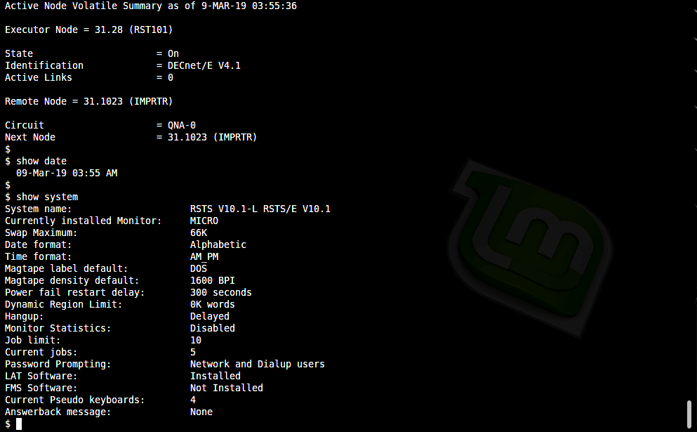 Deploying a PDP-11/73 running RSTS/E 10.1 with DECnet/E 4.1 Networking ...
