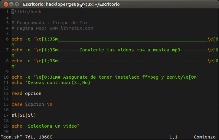 Compilar Scripts En Bash Tiempo De Tux