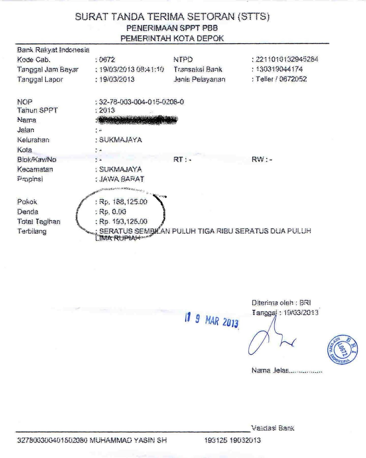 Contoh Format Surat Tanda Setoran - Delinewstv