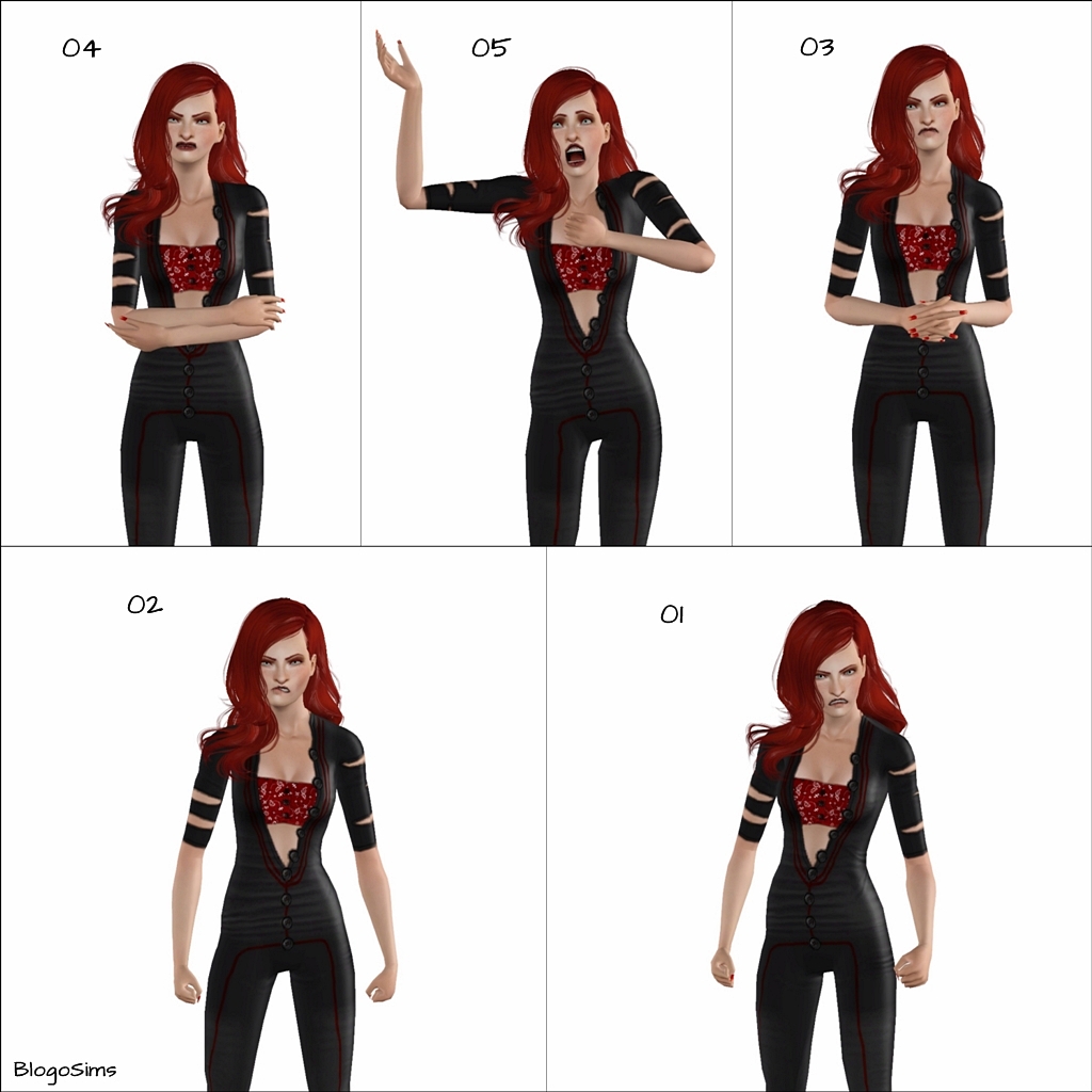 BlogoSims: Angry Female Poses
