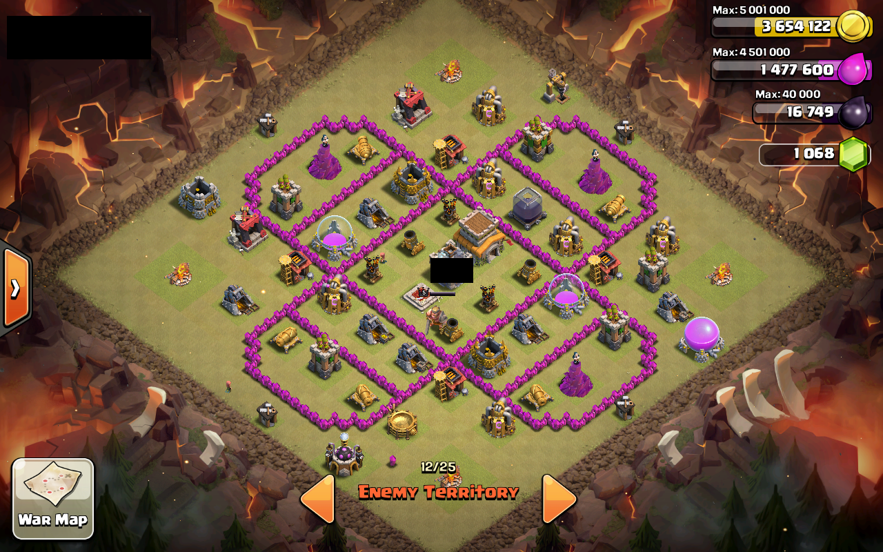 COC BASE 99: TH 8 War Base 19