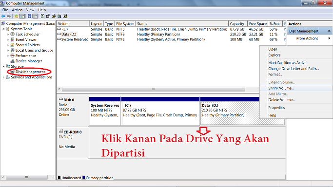 Partisi Hardisk Windows | WebBudi.com