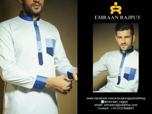 Emraan Rajput Stylish Kurta Designs Collection for Men 2014