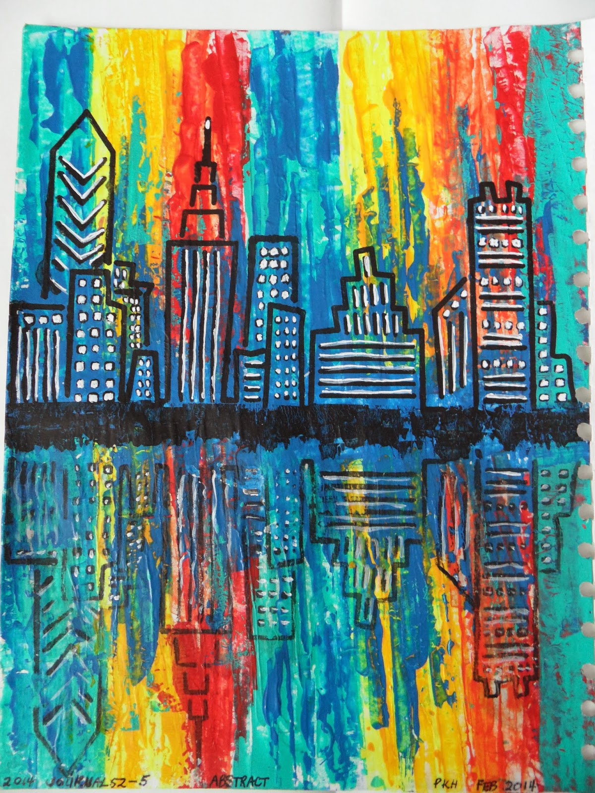 Trish's Artistic Adventures: 2014 Journal52- Week 5 - Abstract Art