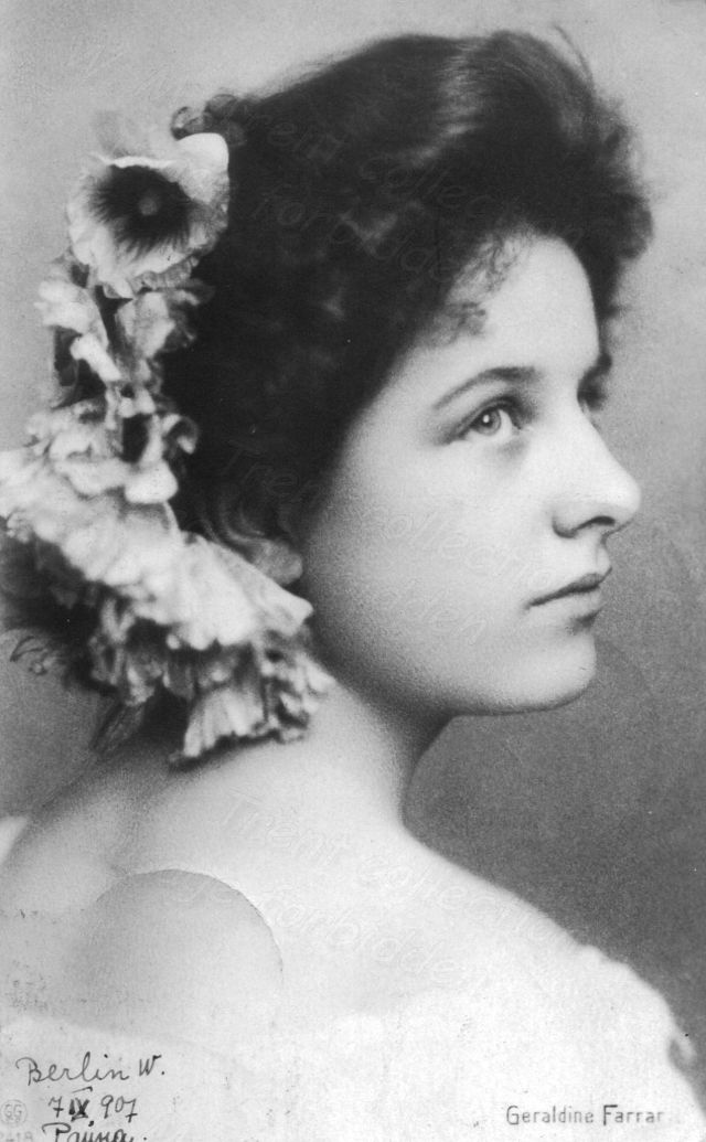 Gerry-Flappers: Beautiful Pics of Young Geraldine Farrar in the Early ...