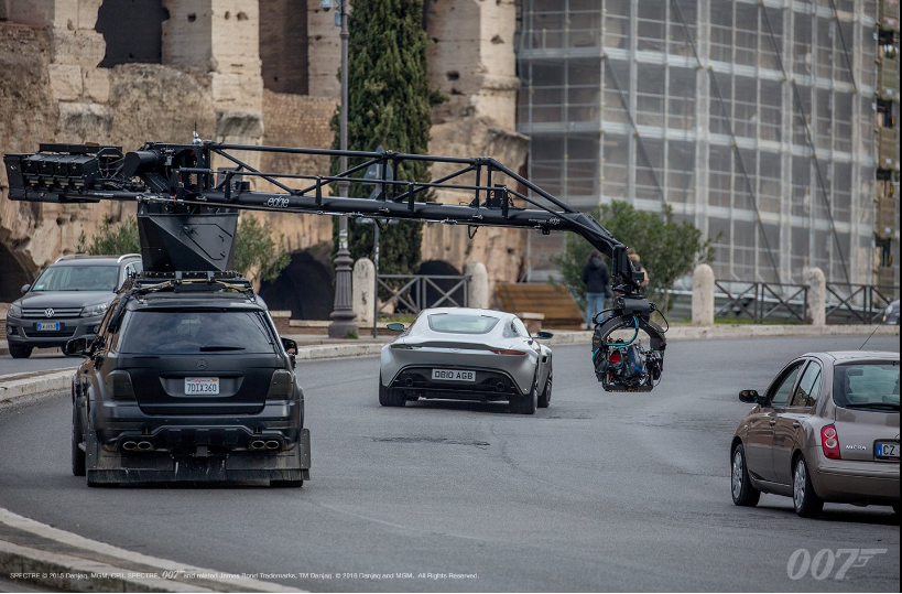 007 TRAVELERS: The filming of the Rome car chase in SPECTRE