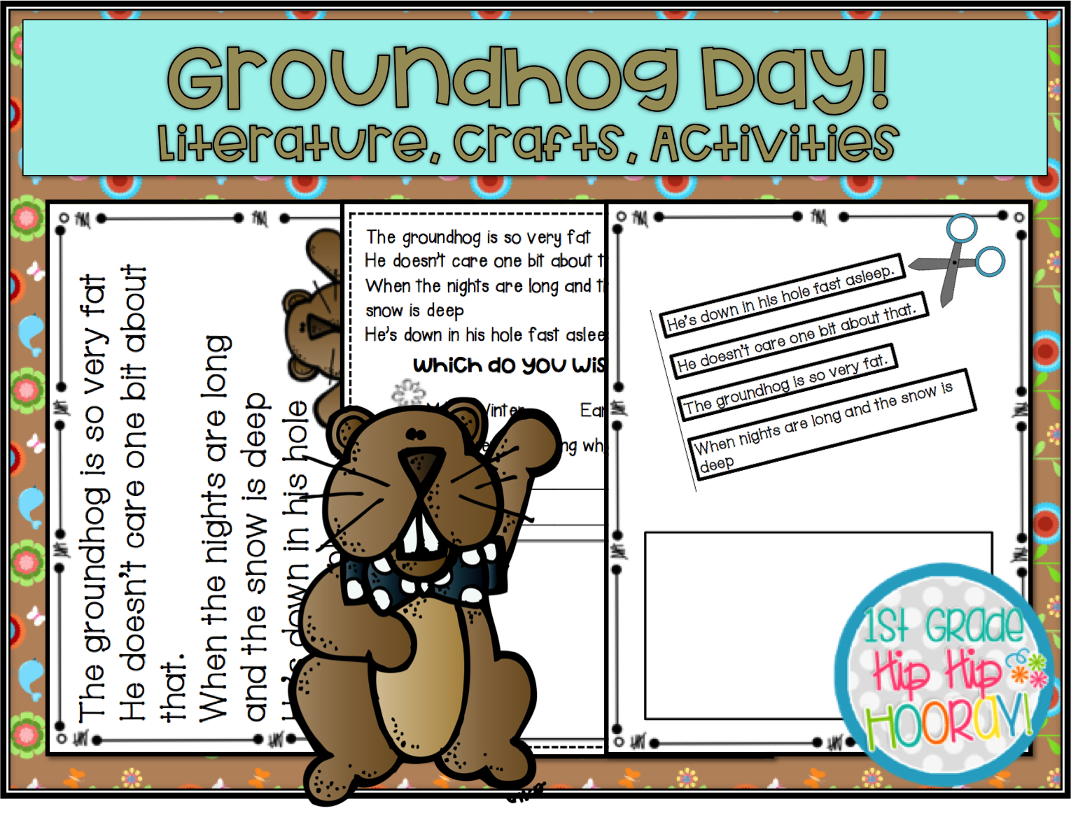 1st Grade Hip Hip Hooray!: Groundhog Day is on the way!!