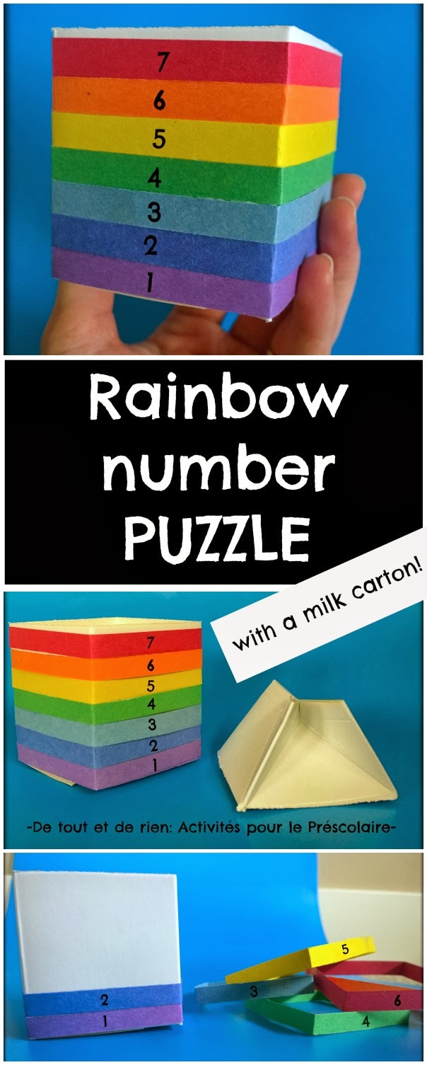 De tout et de rien: Activités pour le Préscolaire: Upcycled milk carton ...