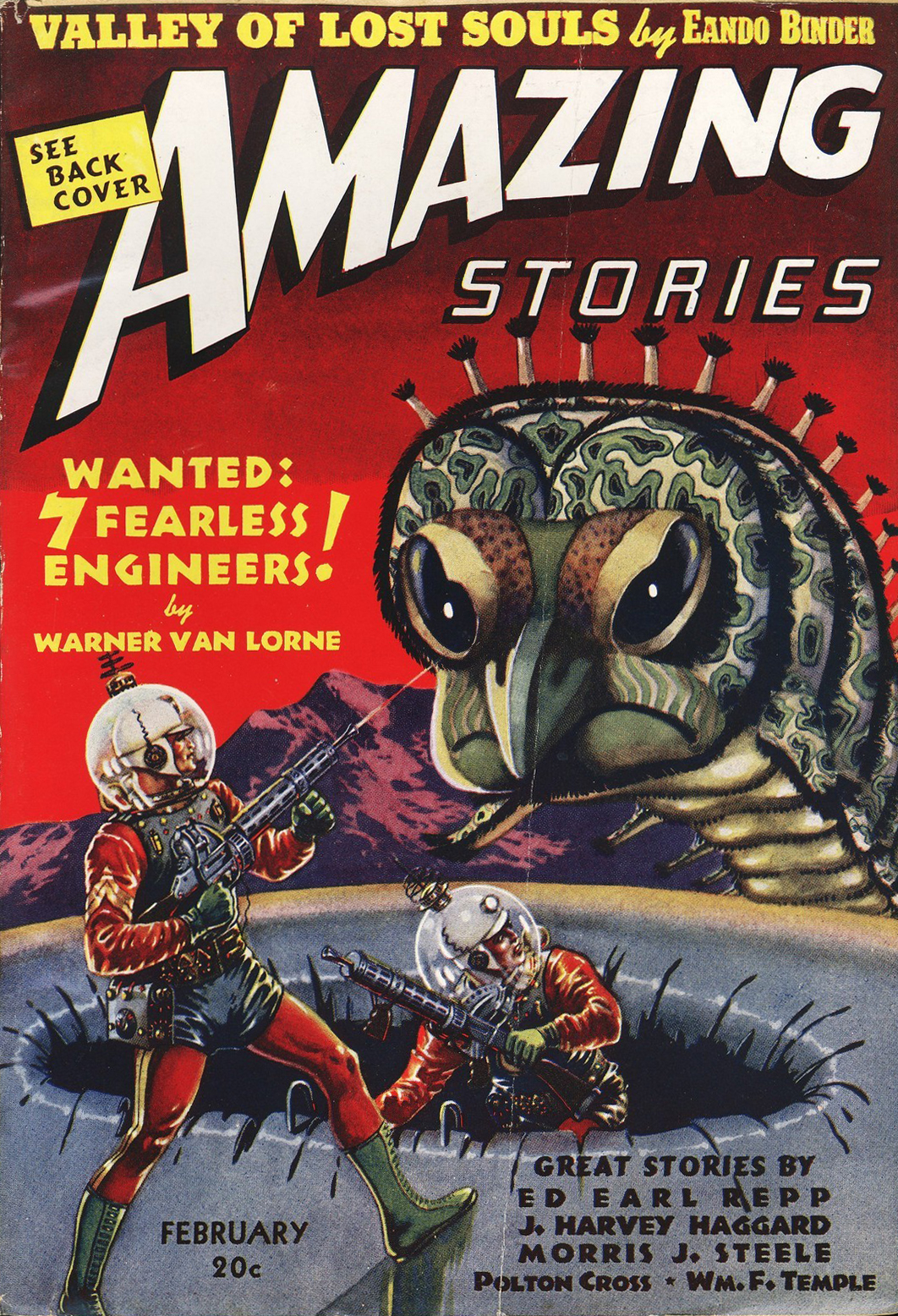 Ski-Ffy: AMAZING STORIES, FEBRUARY 1939