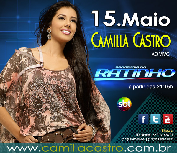 Camilla Castro: Camilla Castro ao vivo no Programa do Ratinho