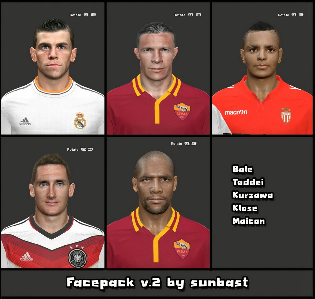 pes-modif: PES 2014 FACEPACK V.2 by sunbast
