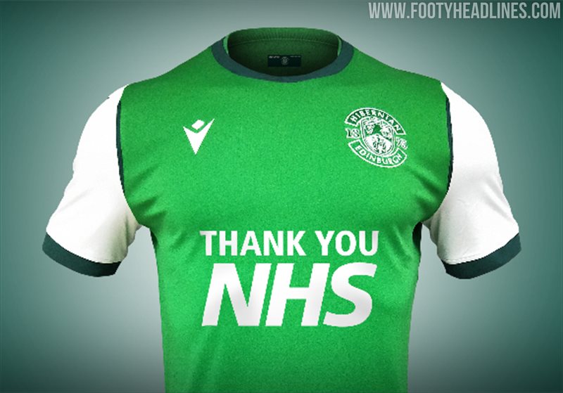 Hibernian FC 20-21 Home & Away Kits Revealed - Feature 'Thank You NHS ...