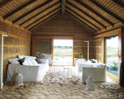 Dwellers Without Decorators: Sand Floor Beach House Chic
