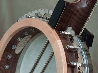 Franzke String Instruments: Vine Inlaid Walnut Banjo
